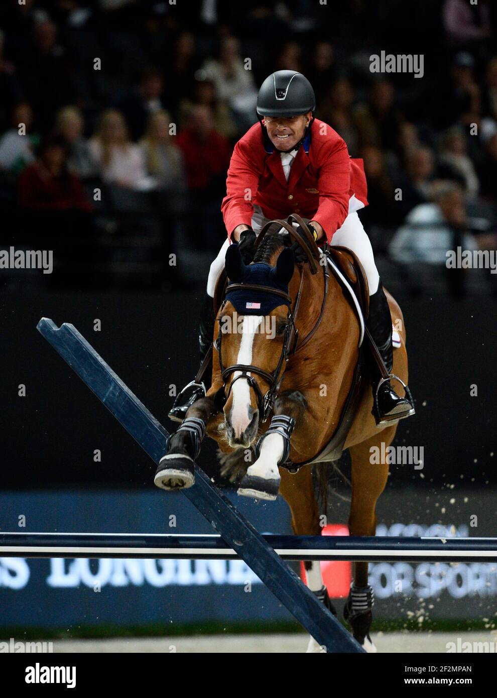 Charlie JACOBS (USA) riding CASSINJA S during the FEI World Cup Finals ...