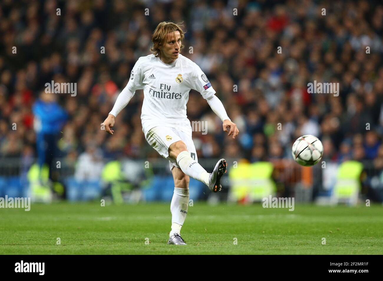 Luka Modric of Real Madrid during the UEFA Champions League round of 16 ...
