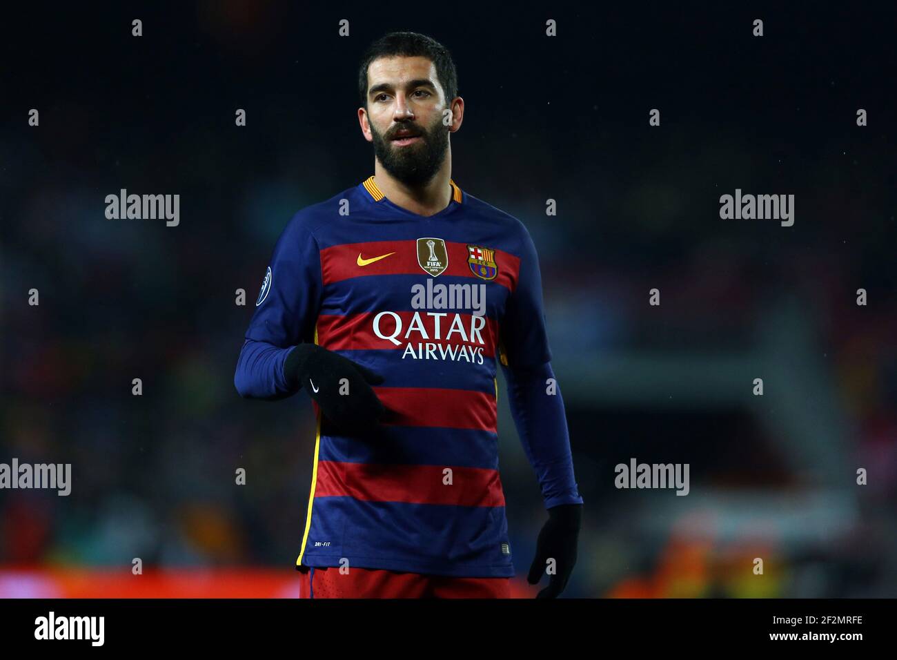 Arda Turan of FC Barcelona during the UEFA Champions League round of 16 ...