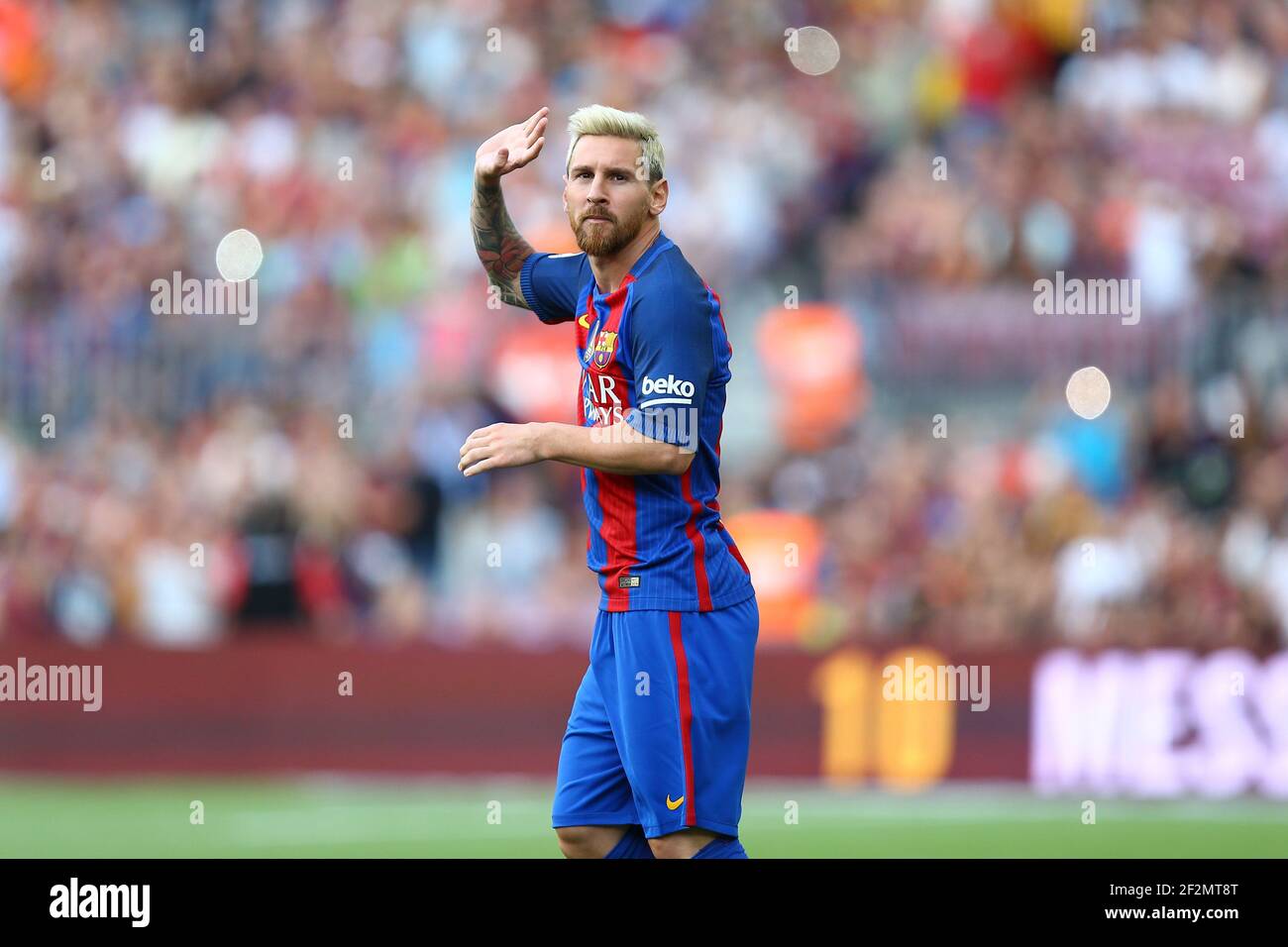 Lionel messi of barcelona walks hi-res stock photography and images - Alamy