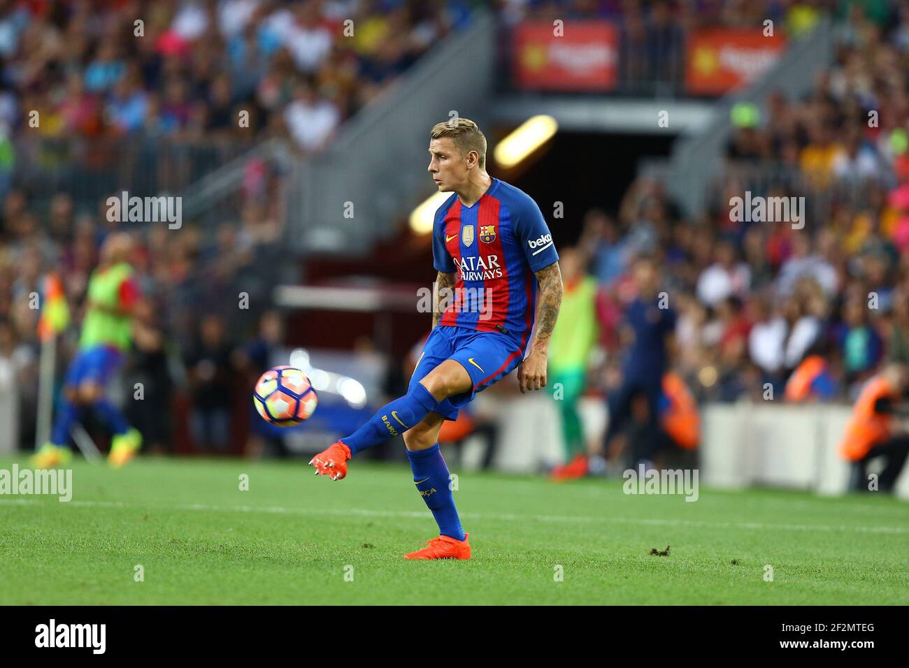 Lucas Digne of FC Barcelona during the Gamper Trophy match between FC ...