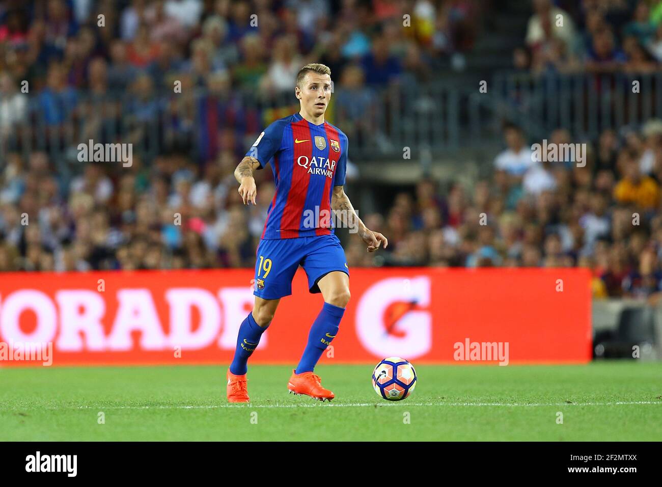 Lucas Digne of FC Barcelona during the Gamper Trophy match between FC ...