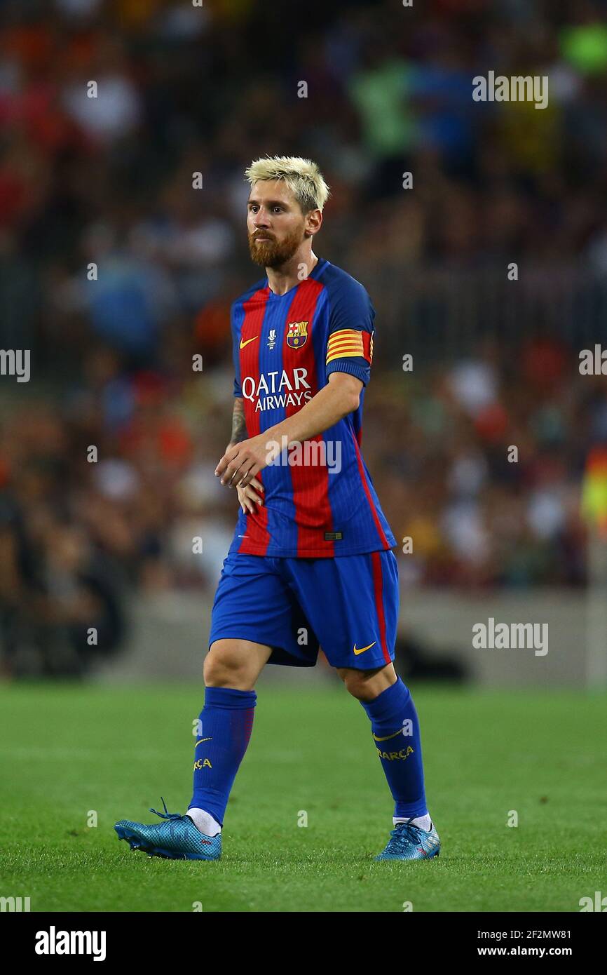Lionel Messi of FC Barcelona during the Spanish Supercup 2nd leg ...