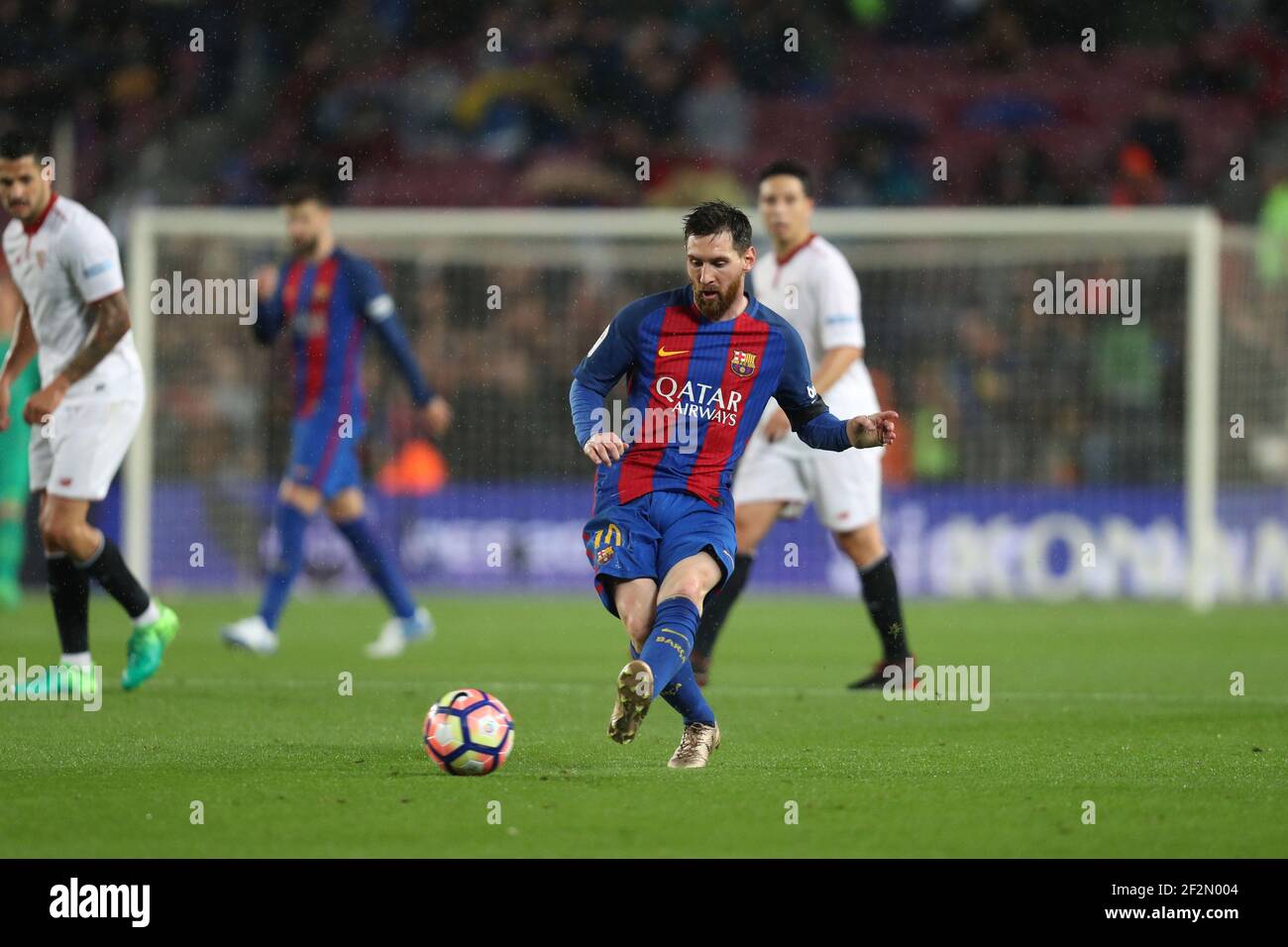 LIONEL MESSI of FC Barcelona during the Spanish championship Liga ...