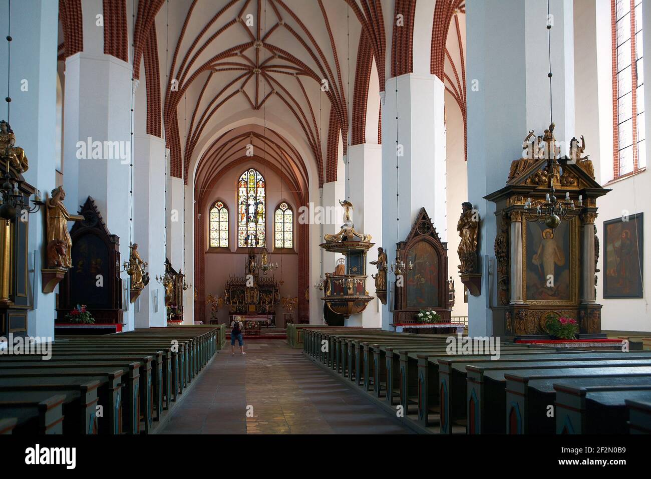 Poland, Lidzbark Warminski, st. Peter and Paul church, Warmian-Masurian ...