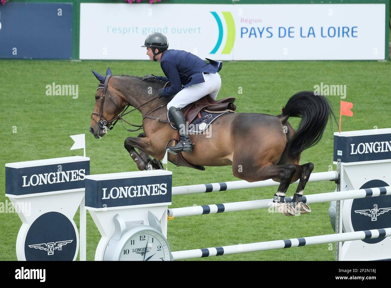 Bryan Balsiger riding Dubai Du Bois Pinchet during the 2019 Longines ...