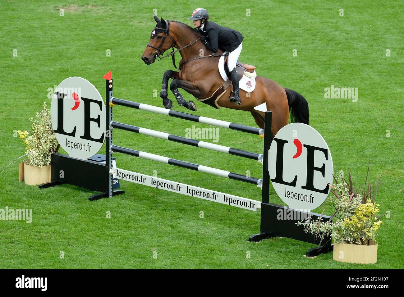 Tiffany Foster riding Victor during the 2019 Longines FEI Jumping ...