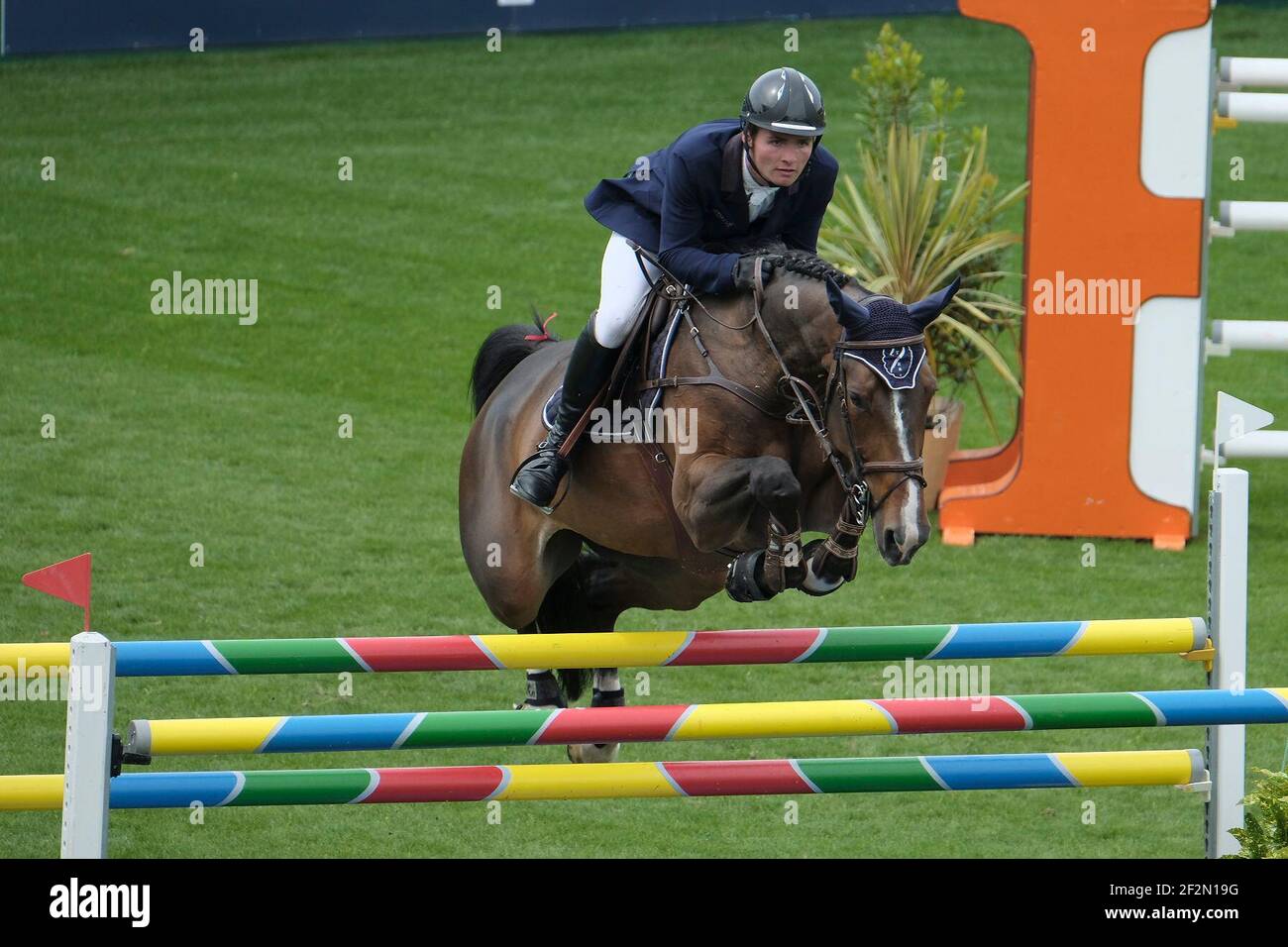 Bryan Balsiger riding Dubai Du Bois Pinchet during the 2019 Longines ...