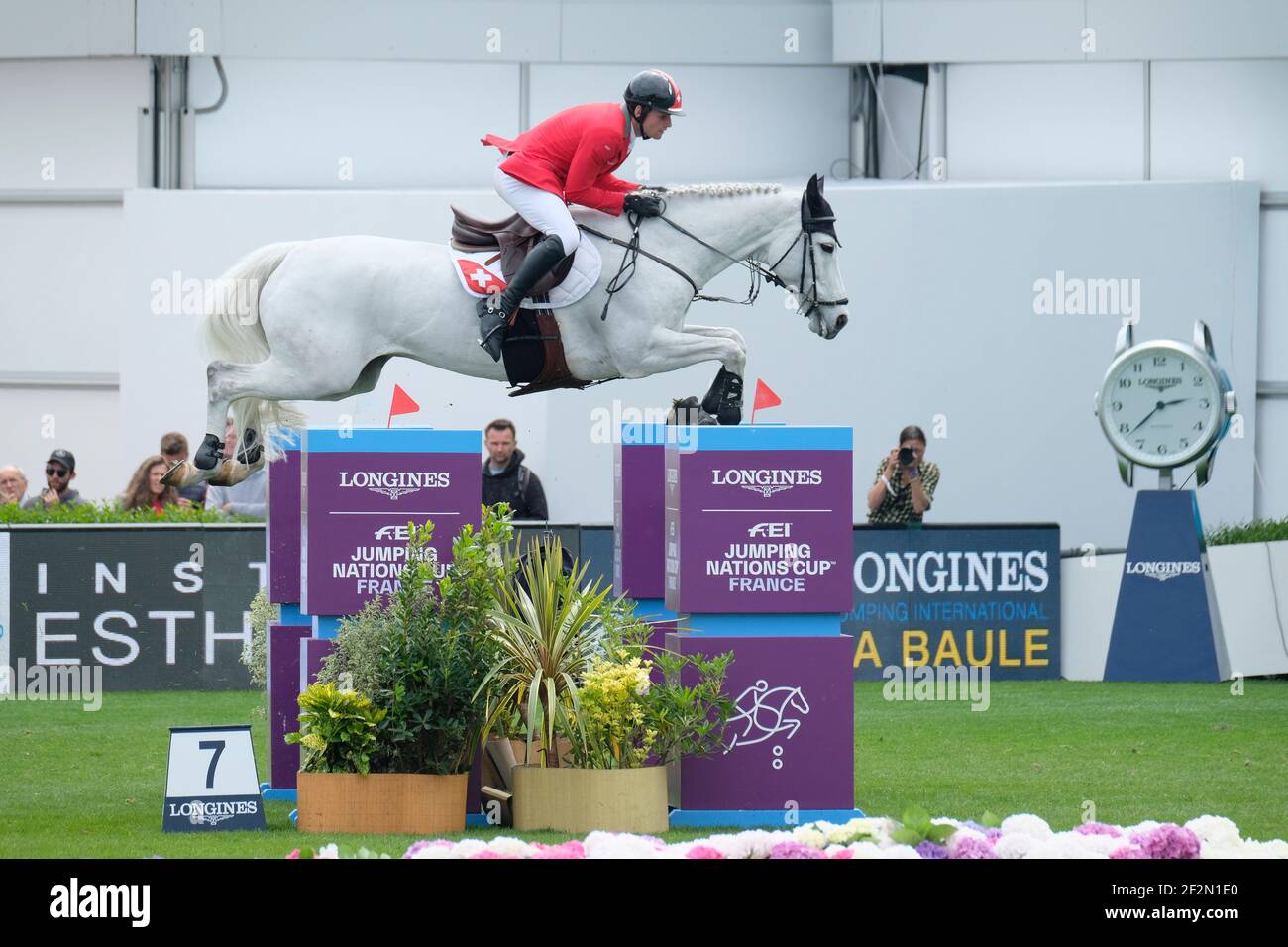 Bryan Balsiger riding Clouzot De Lassus during the 2019 Longines FEI ...