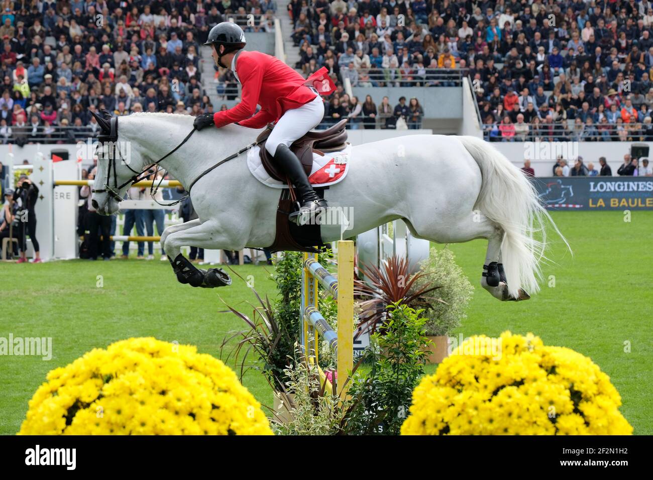 Bryan Balsiger riding Clouzot De Lassus during the 2019 Longines FEI ...