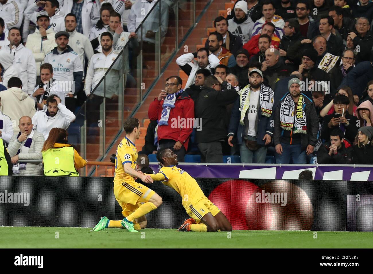 BLAISE MATUIDI of Juventus celebrates after scoring his side's third ...