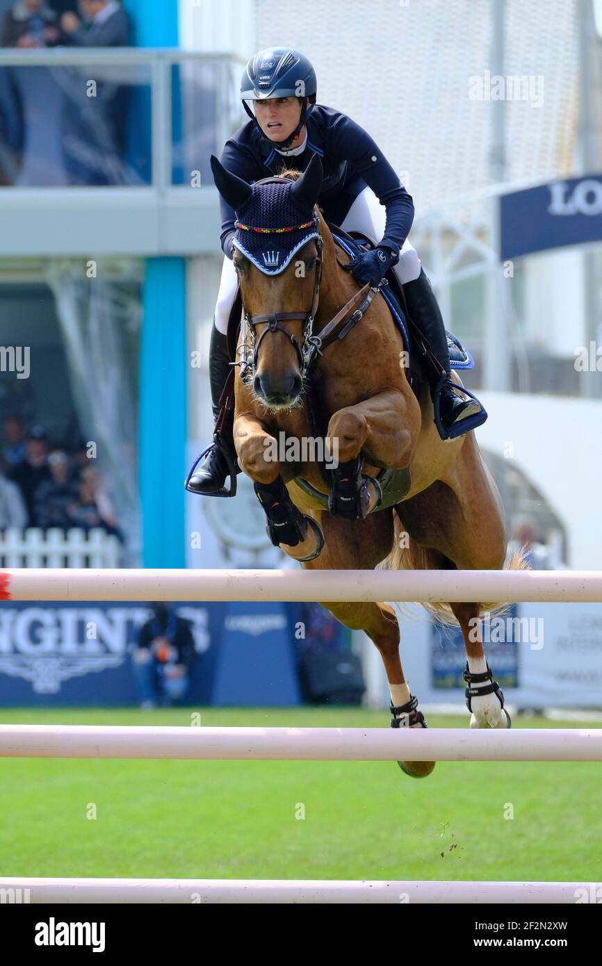 Simone Blum riding Dsp Alice winner of the Grand Prix during the 2019 ...