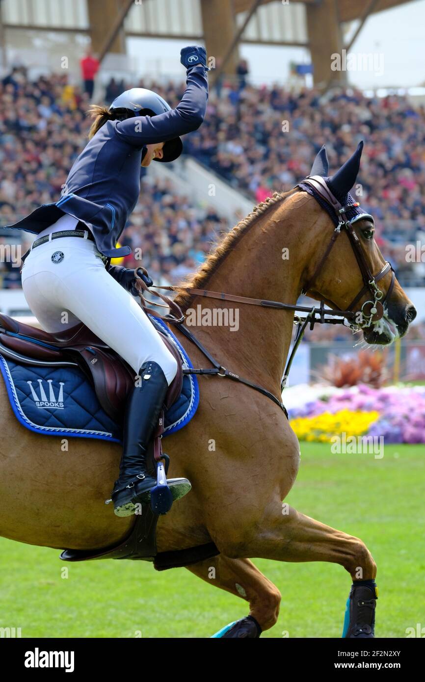 Simone Blum riding Dsp Alice winner of the Grand Prix during the 2019 ...
