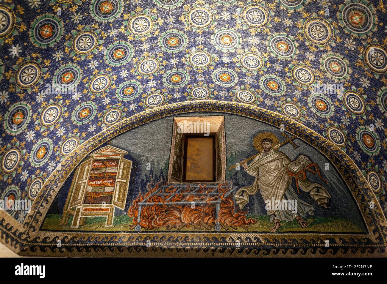 Mausoleum galla placidia ceiling mosaics hi-res stock photography and ...