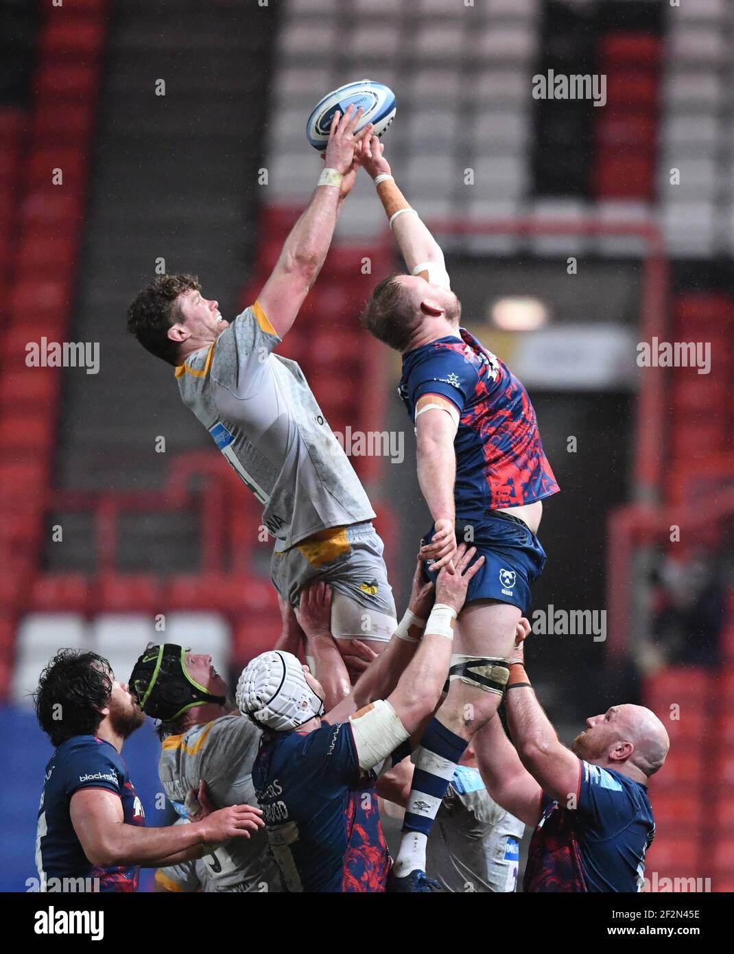 Ashton Gate Stadium, Bristol, UK. 12th Mar, 2021. Premiership Rugby ...