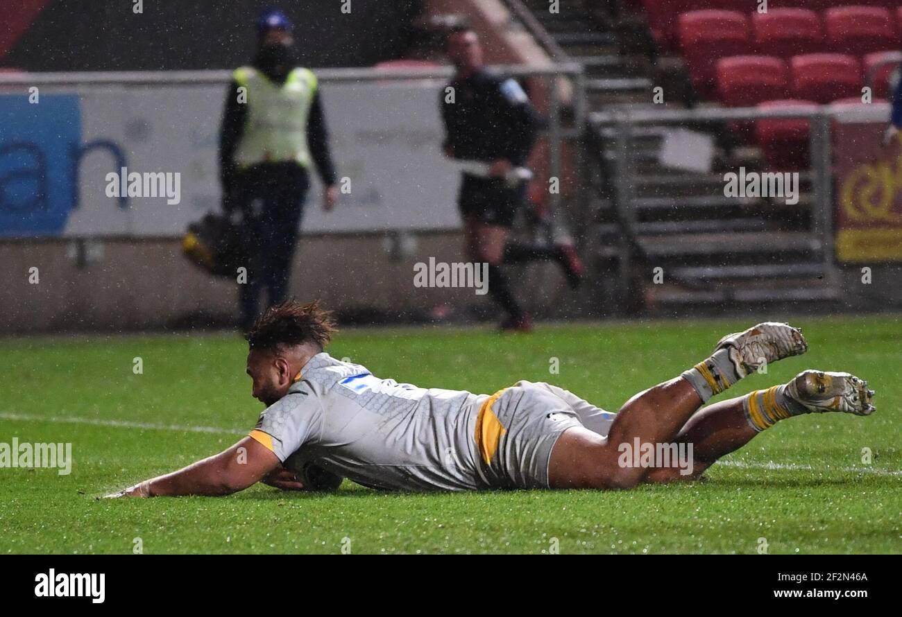 Ashton Gate Stadium, Bristol, UK. 12th Mar, 2021. Premiership Rugby ...