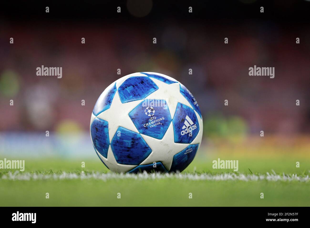 Official Ball of the Champions league are pictured prior to the UEFA ...