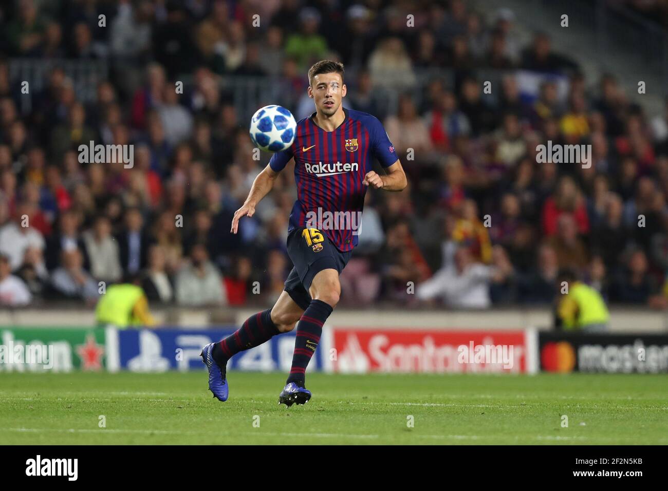 Clement Lenglet of FC Barcelona in action during the UEFA Champions ...