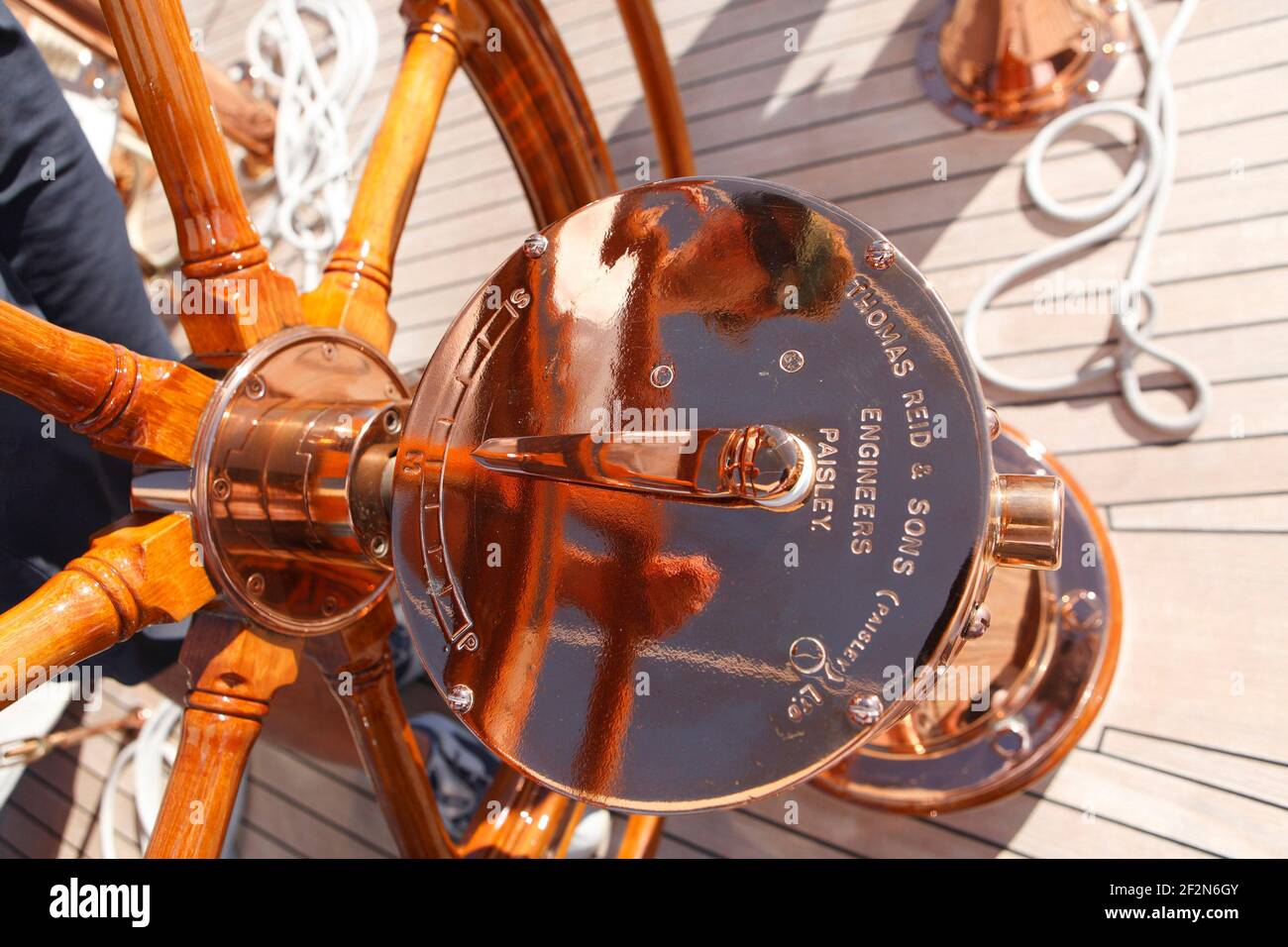 SAILING - On board Shamrock V (JK3) during the Regates Royales in ...