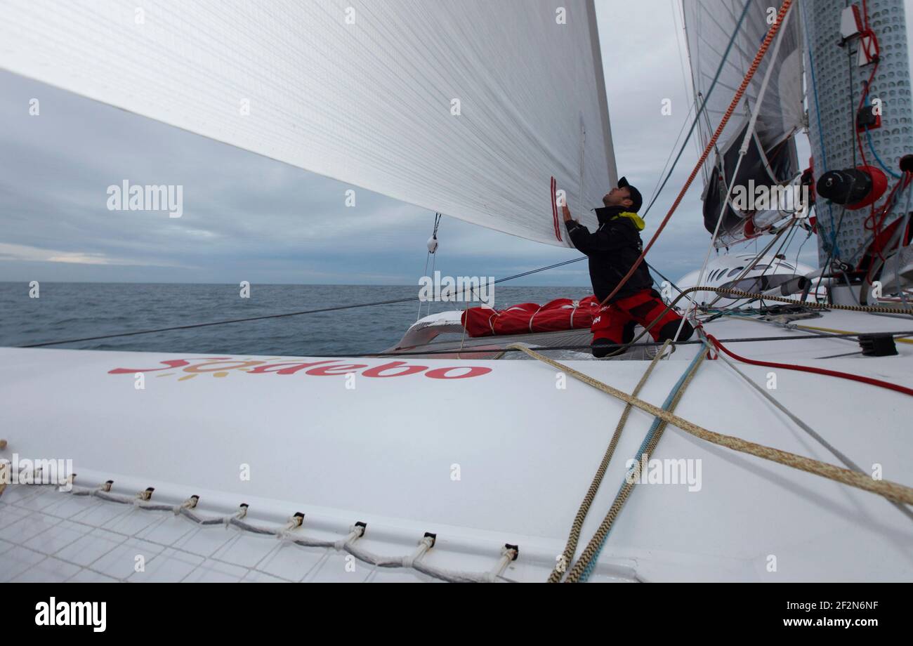 SAILING - PRE-ROUTE DU RHUM 2010 - IMOCA - ON BOARD SODEBO - 06/10/2010 ...
