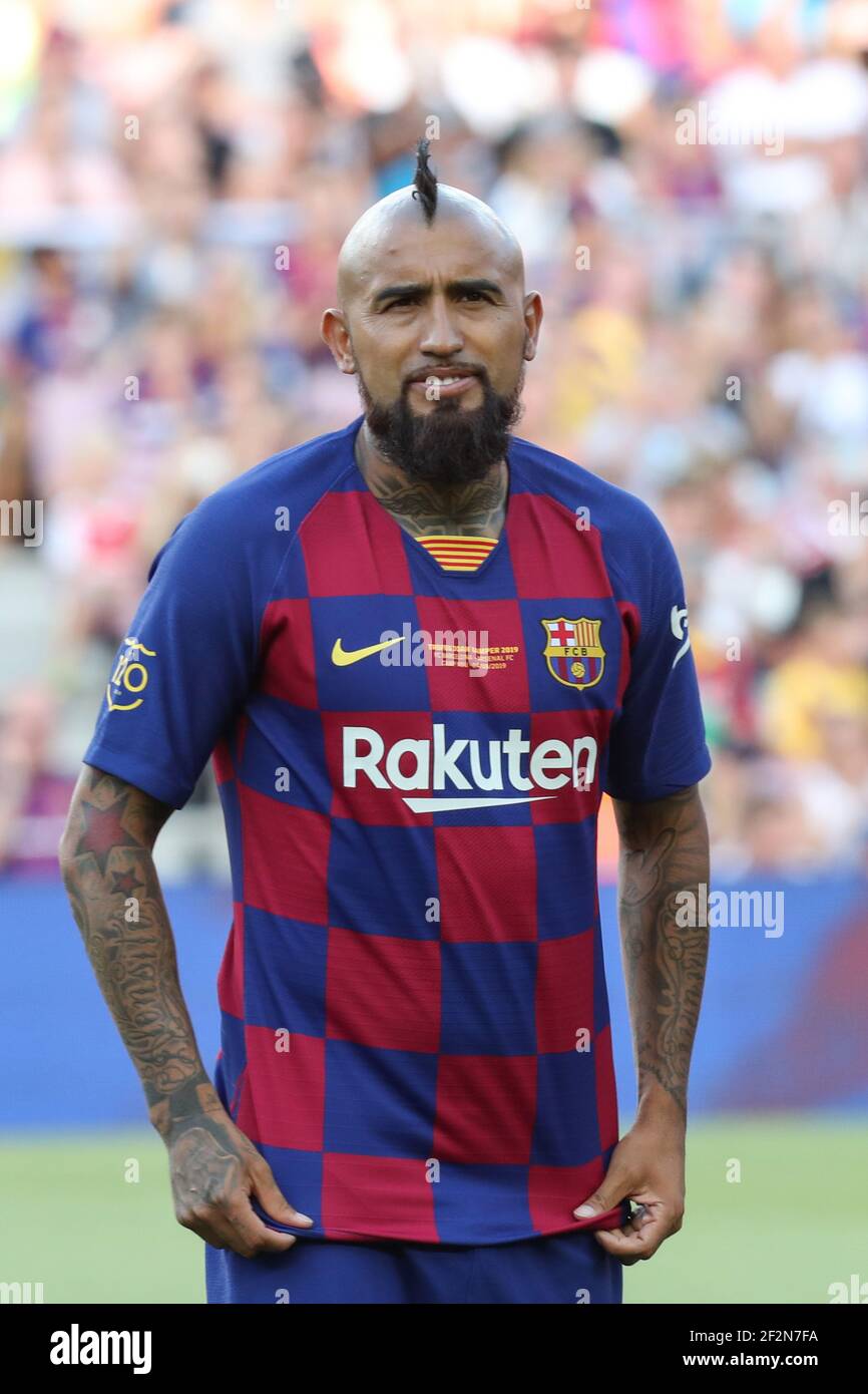 Arturo Vidal of FC Barcelona during the Joan Gamper Trophy 2019 ...