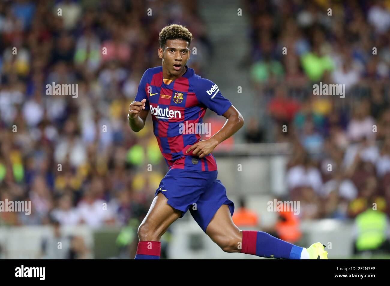 Jean Clair Todibo of FC Barcelona during the Joan Gamper Trophy 2019 ...