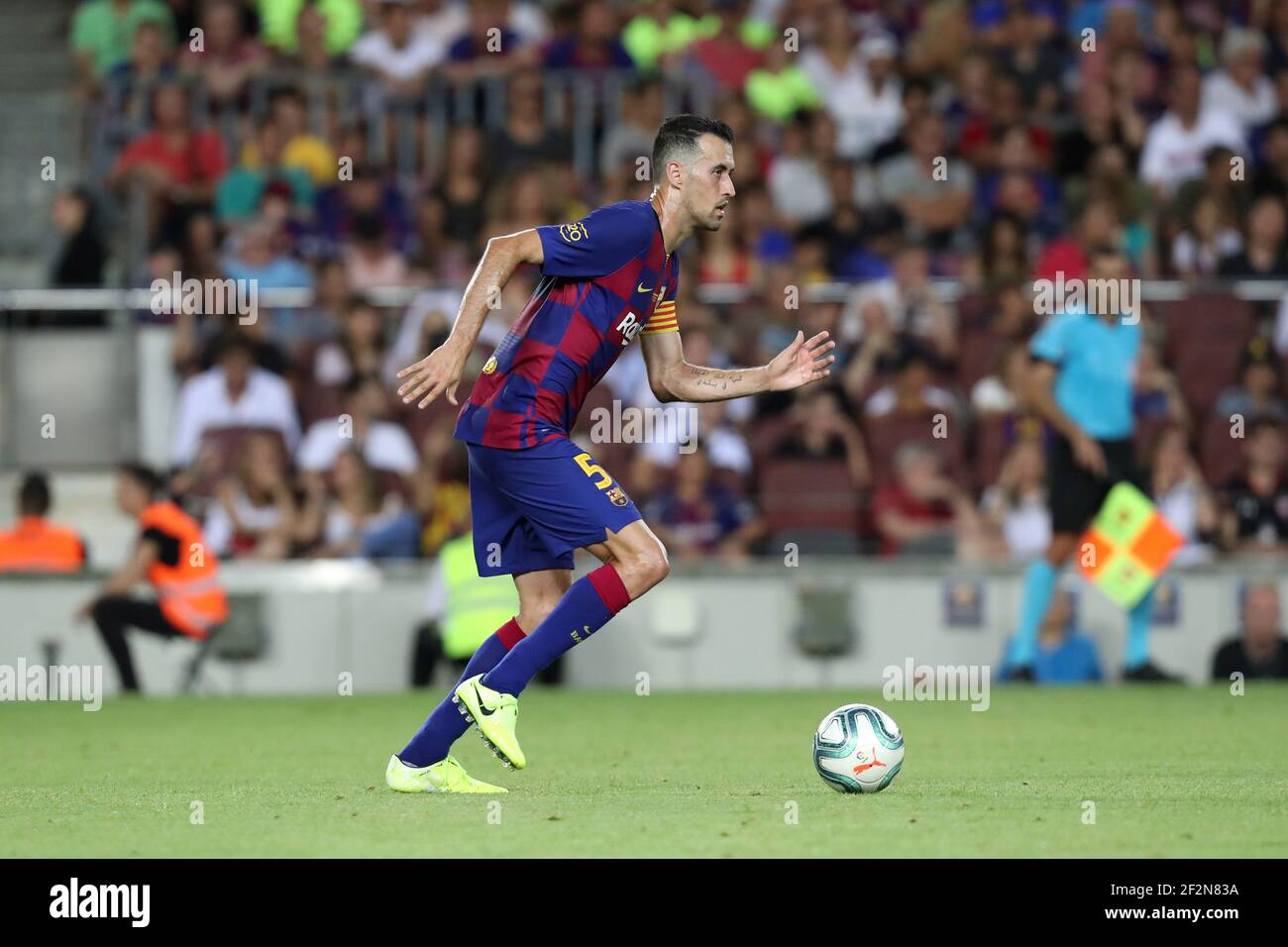 Clement Lenglet of FC Barcelona during the Joan Gamper Trophy 2019 ...