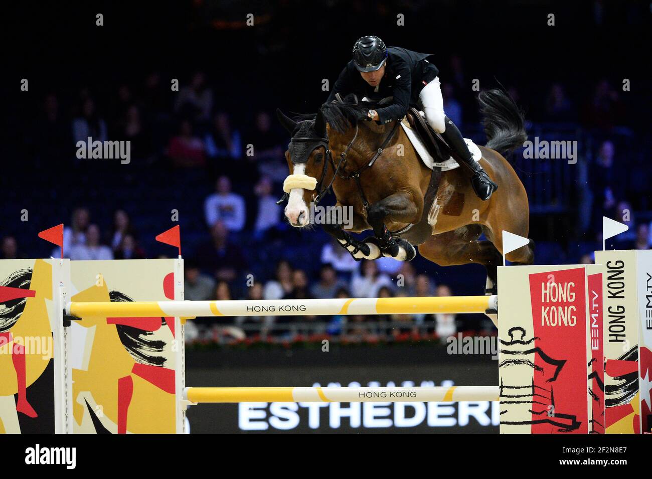 Edward Levy riding Rebeca LS during the Longines Masters of Paris on ...