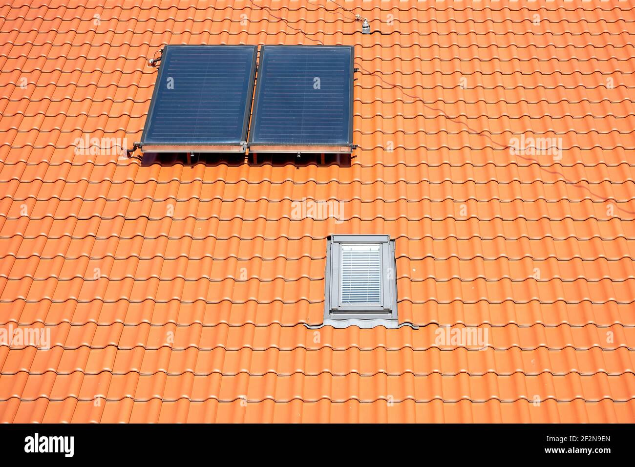 Solar water heater installation hi-res stock photography and images - Alamy