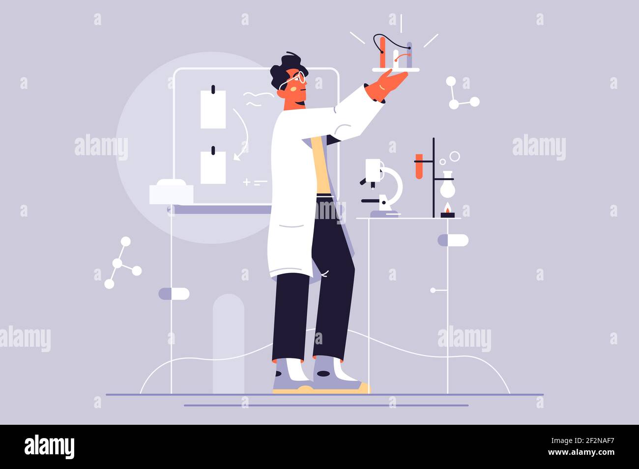 Research scientist Stock Vector Images - Alamy