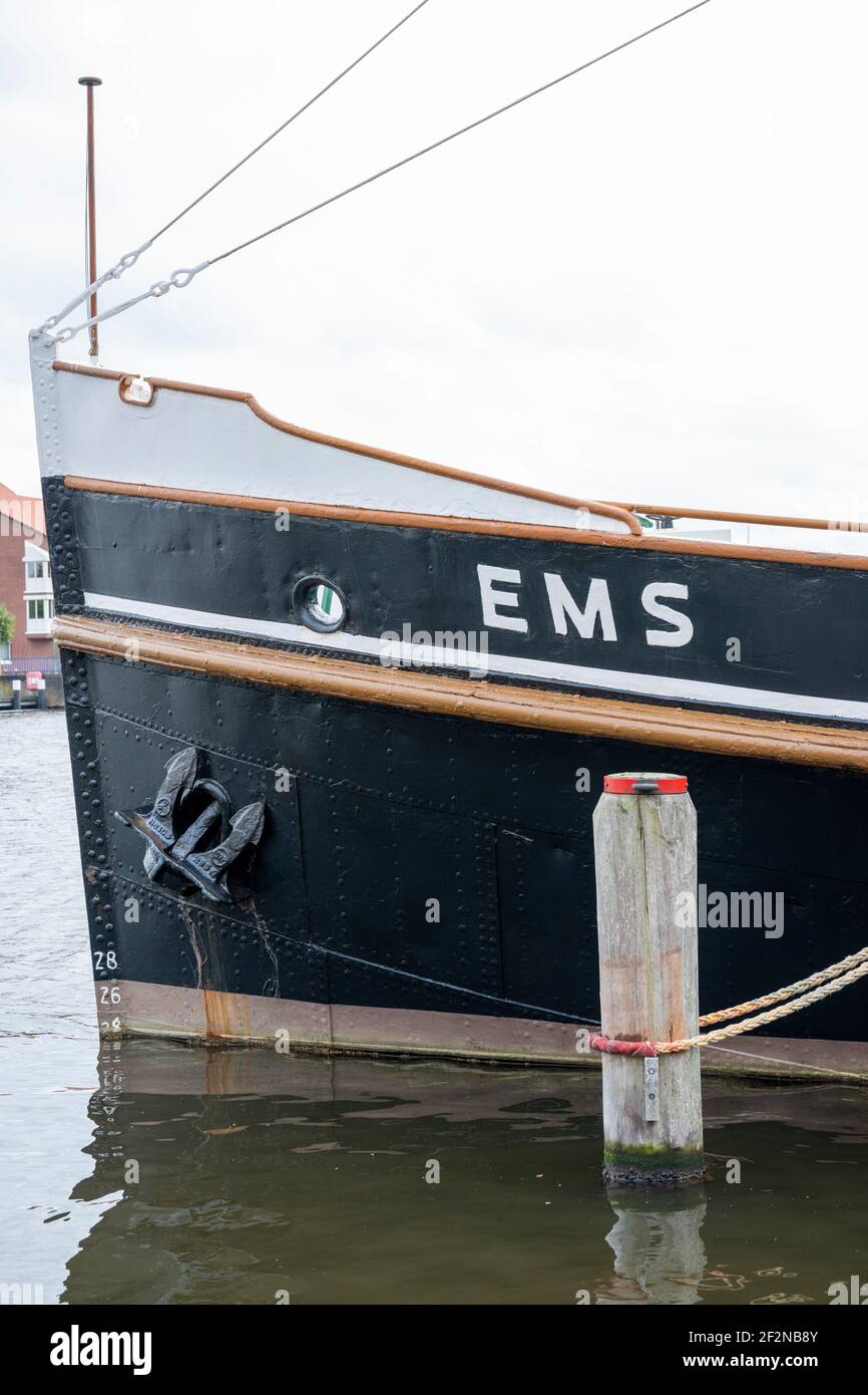 Germany, Lower Saxony, Emden, the Ems was a tour ship of the former ...
