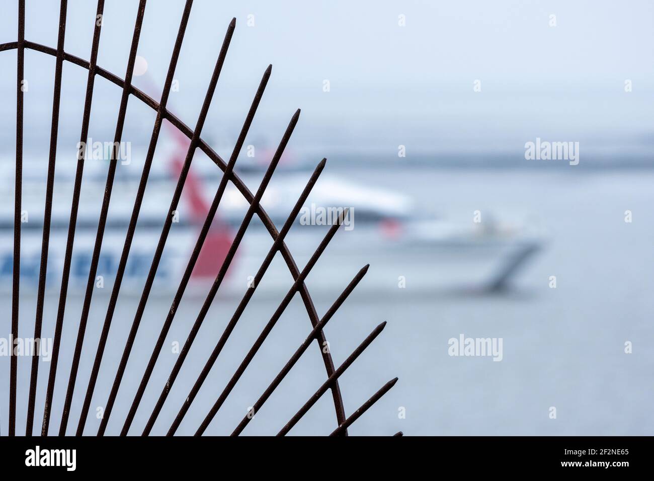 Guard made of metal bars Stock Photo - Alamy