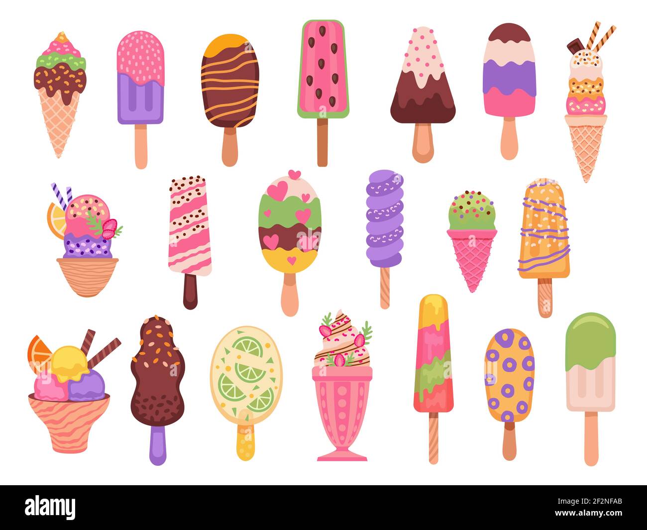 Ice Cream Sundae With Sprinkles Clipart
