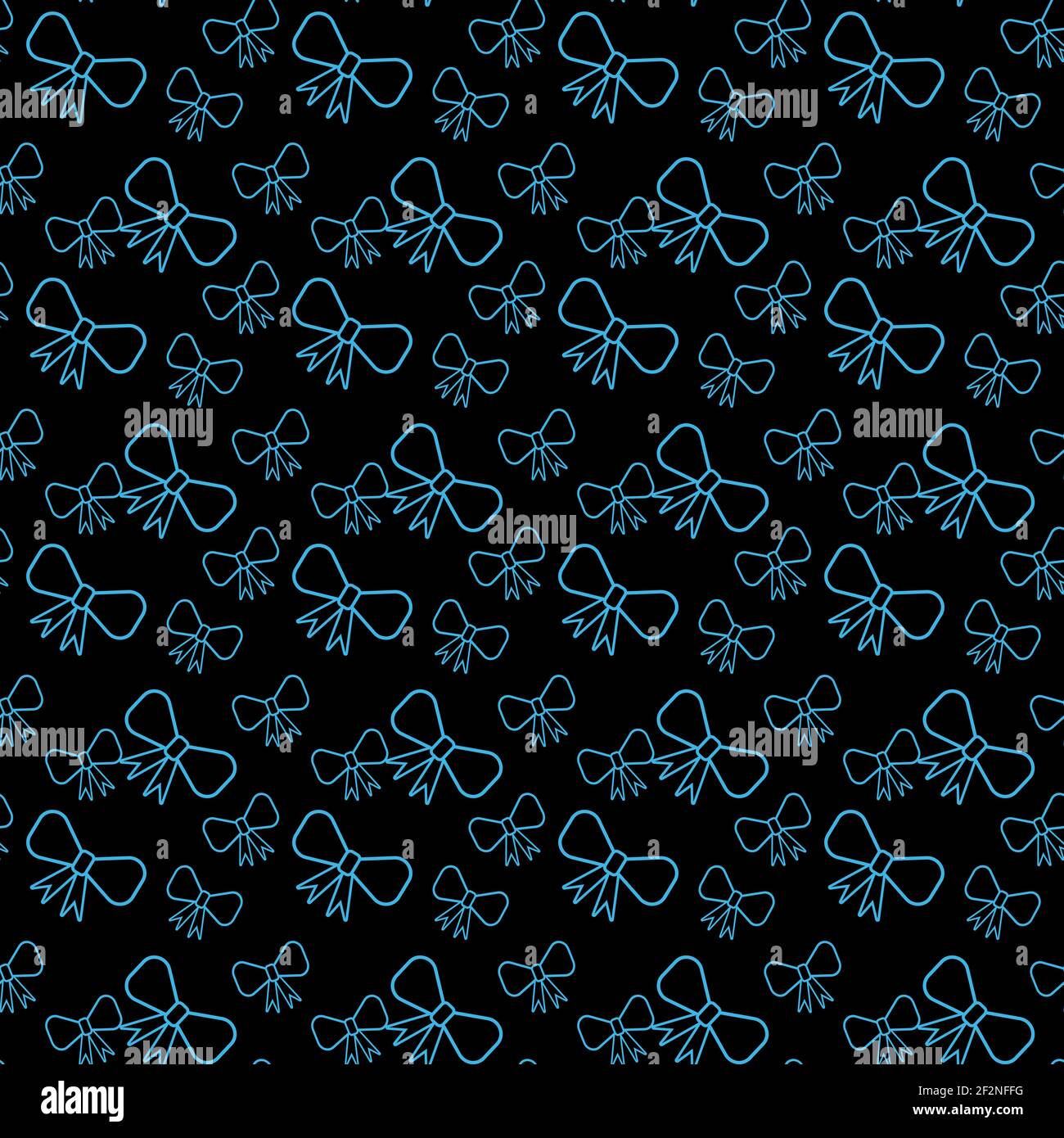 Seamless pattern with bows on a white background. Vector illustration ...