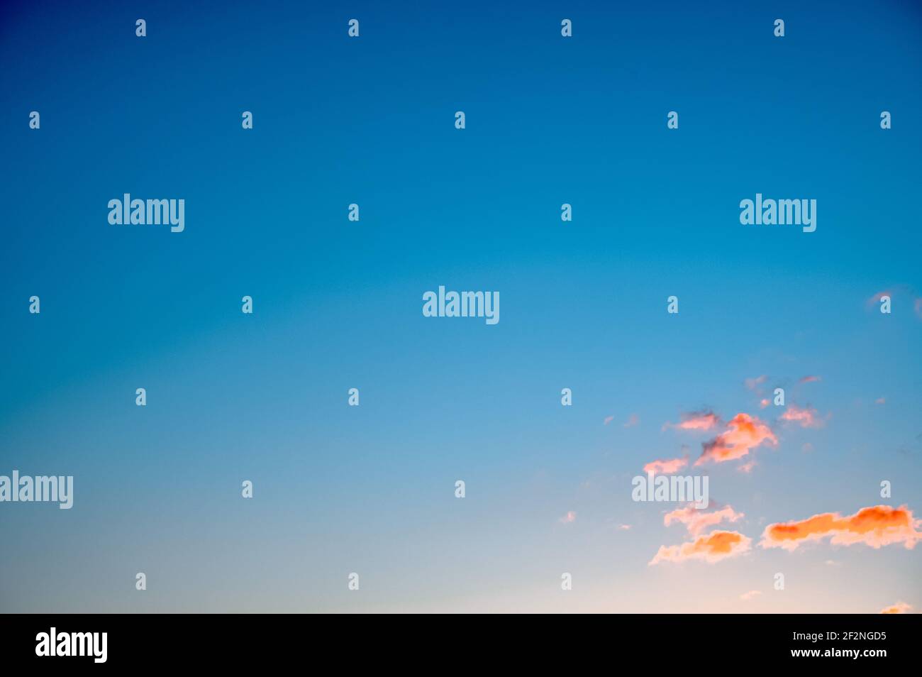 Blue sky with few clouds Stock Photo - Alamy