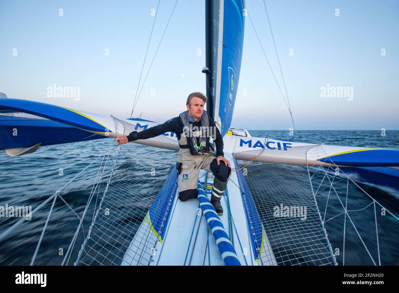24 hours with French sailor François Gabart onboard his 100ft trimaran ...