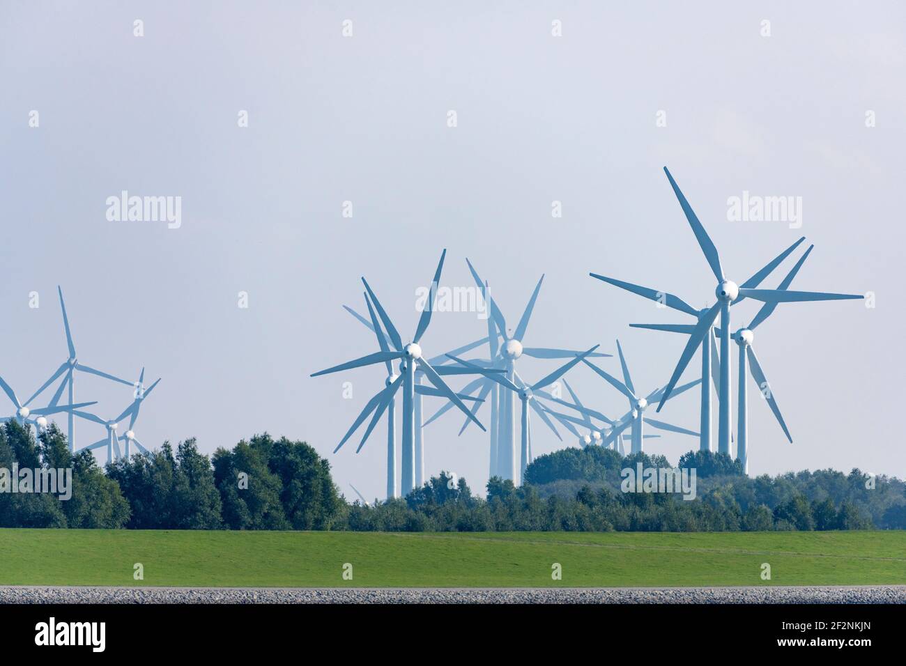 Wind park lot turbines hi-res stock photography and images - Alamy
