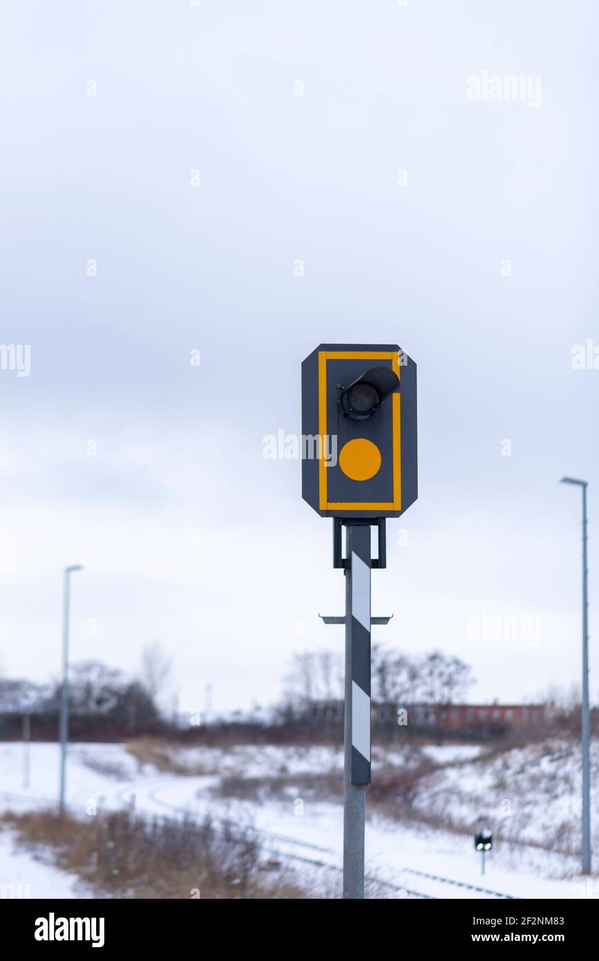 Railway signal, train traffic light, train traffic light Stock Photo ...