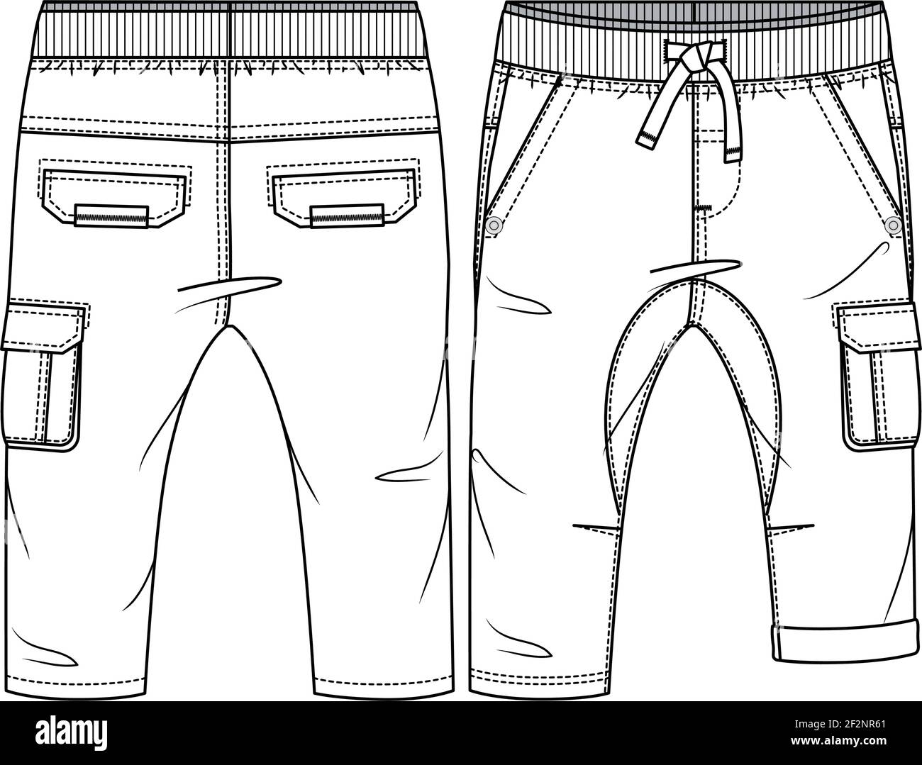 Twill pants Stock Vector Images - Alamy