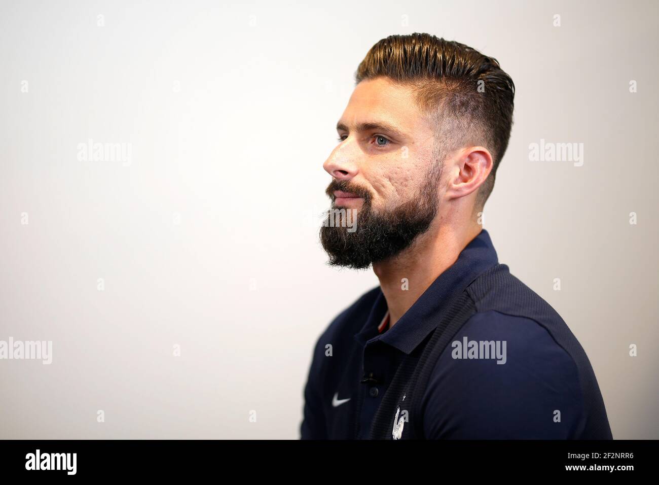 Olivier Giroud during the training of the team of France before the ...