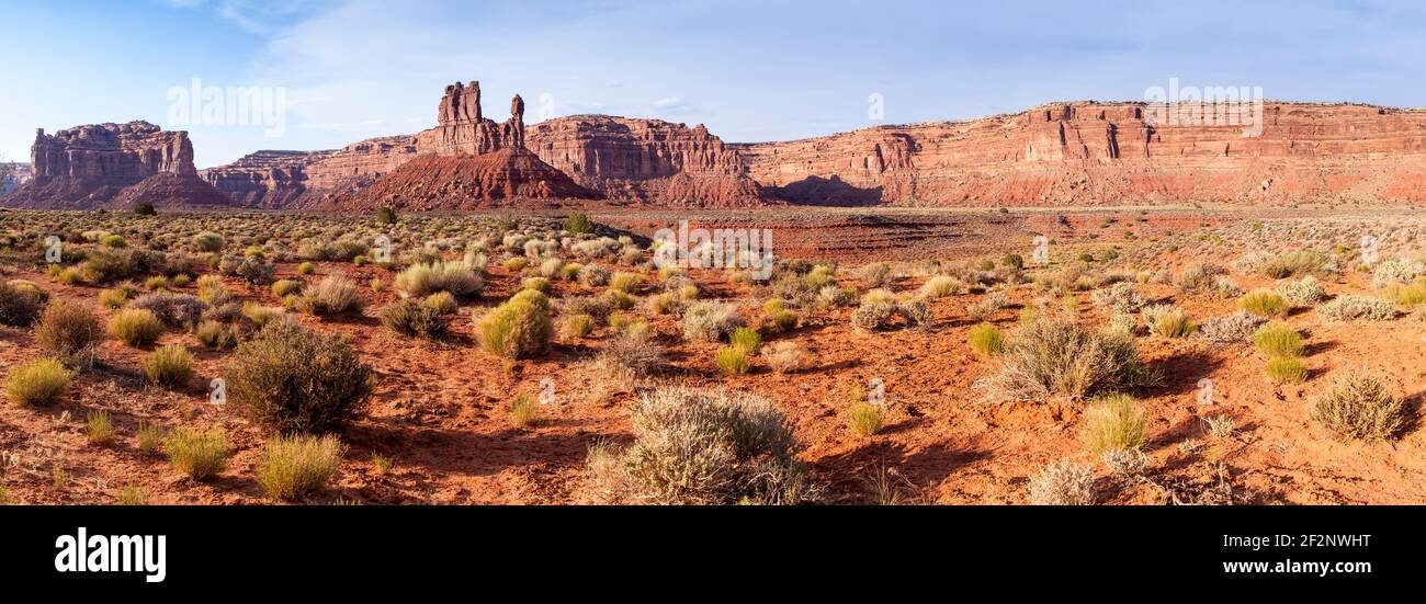 Panorama, USA, Utah, Colorado Plateau, Valley of the Gods, Bears Ears ...