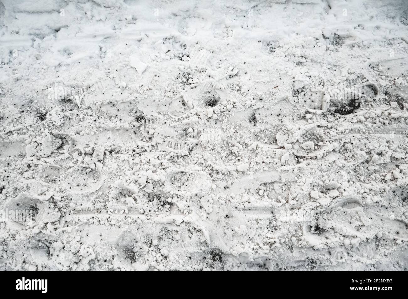 Outdoor foot prints on the snowy ground hi-res stock photography and ...