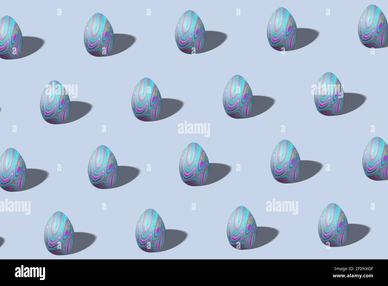 Colorful Easter egg pattern made, Happy Easter, Minimal Easter concept ...