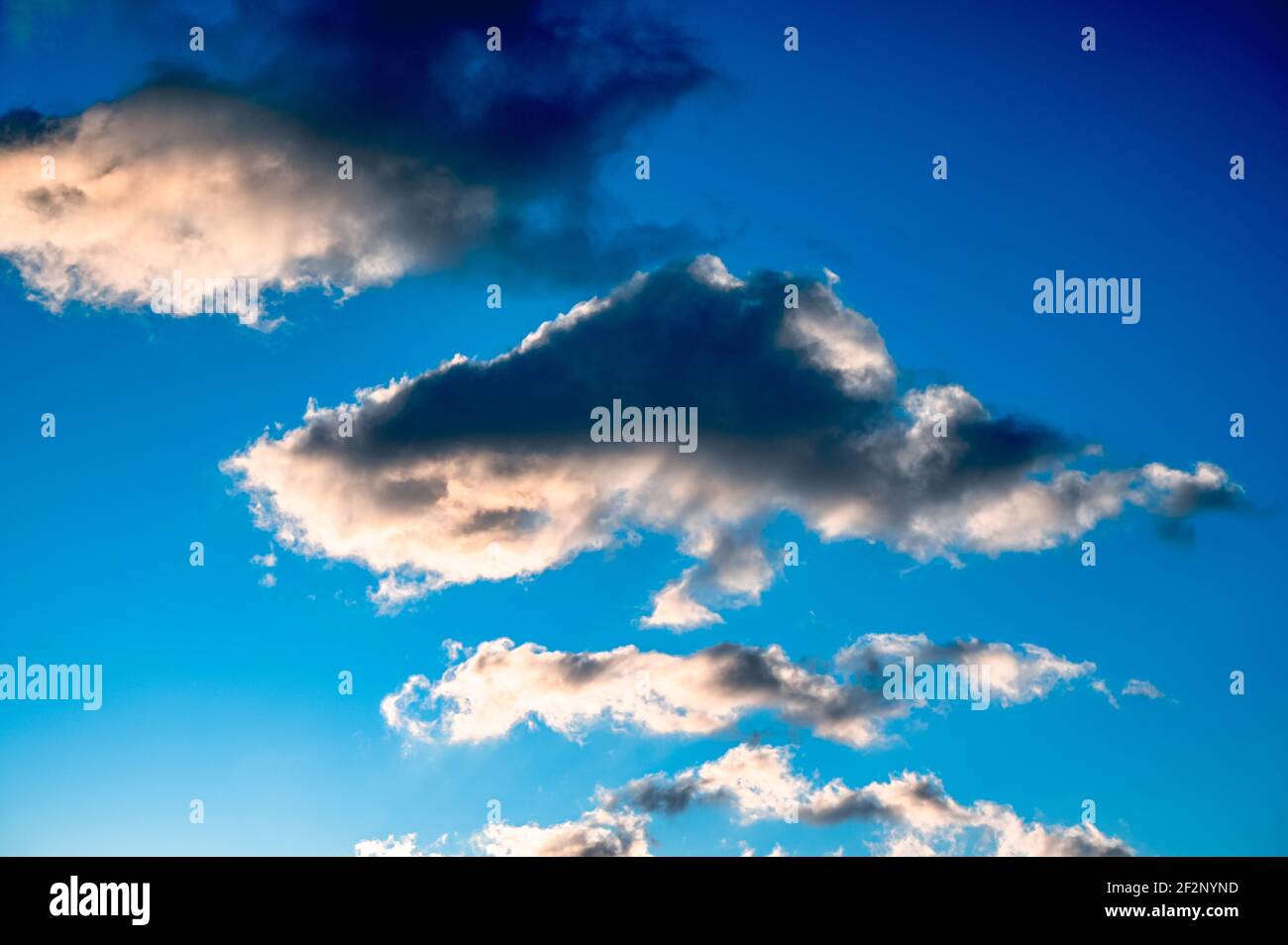 Blue sky with few clouds Stock Photo - Alamy