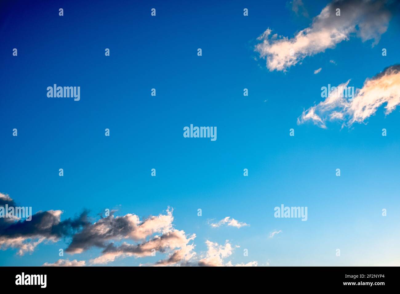 Blue sky with few clouds Stock Photo - Alamy