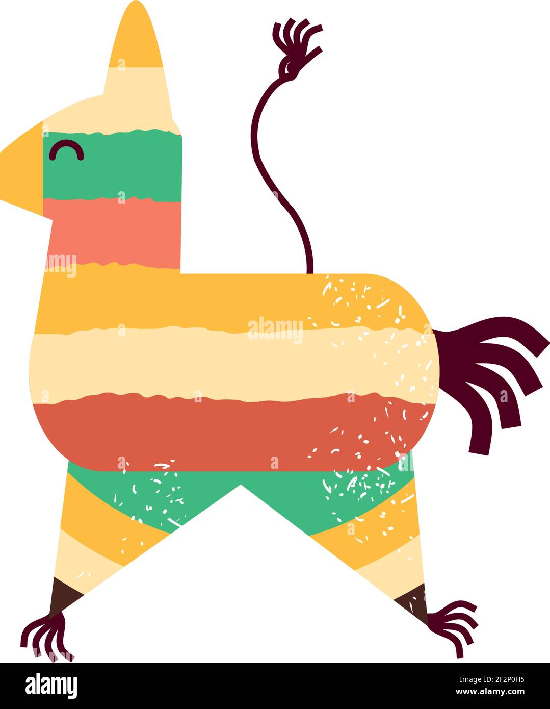 mexican pinata donkey icon isolated Stock Vector Image & Art - Alamy