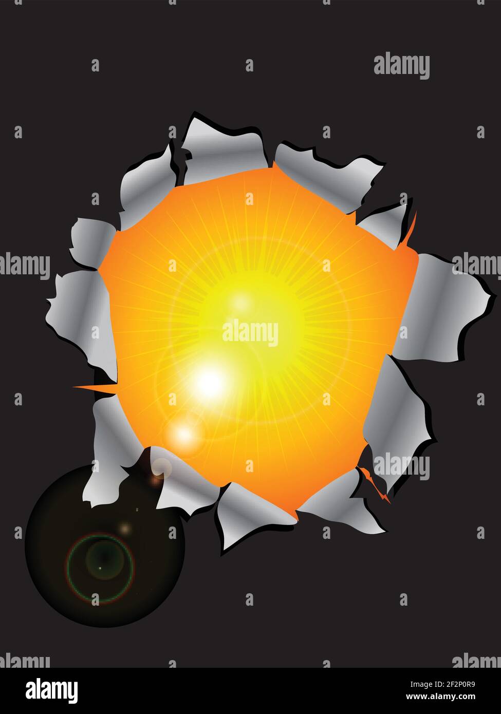 Yellow lens flares Stock Vector Images - Alamy