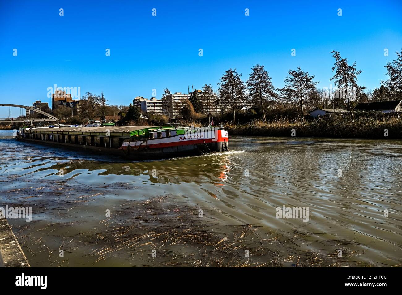 The Mittelland Canal in Hanover Stock Photo - Alamy