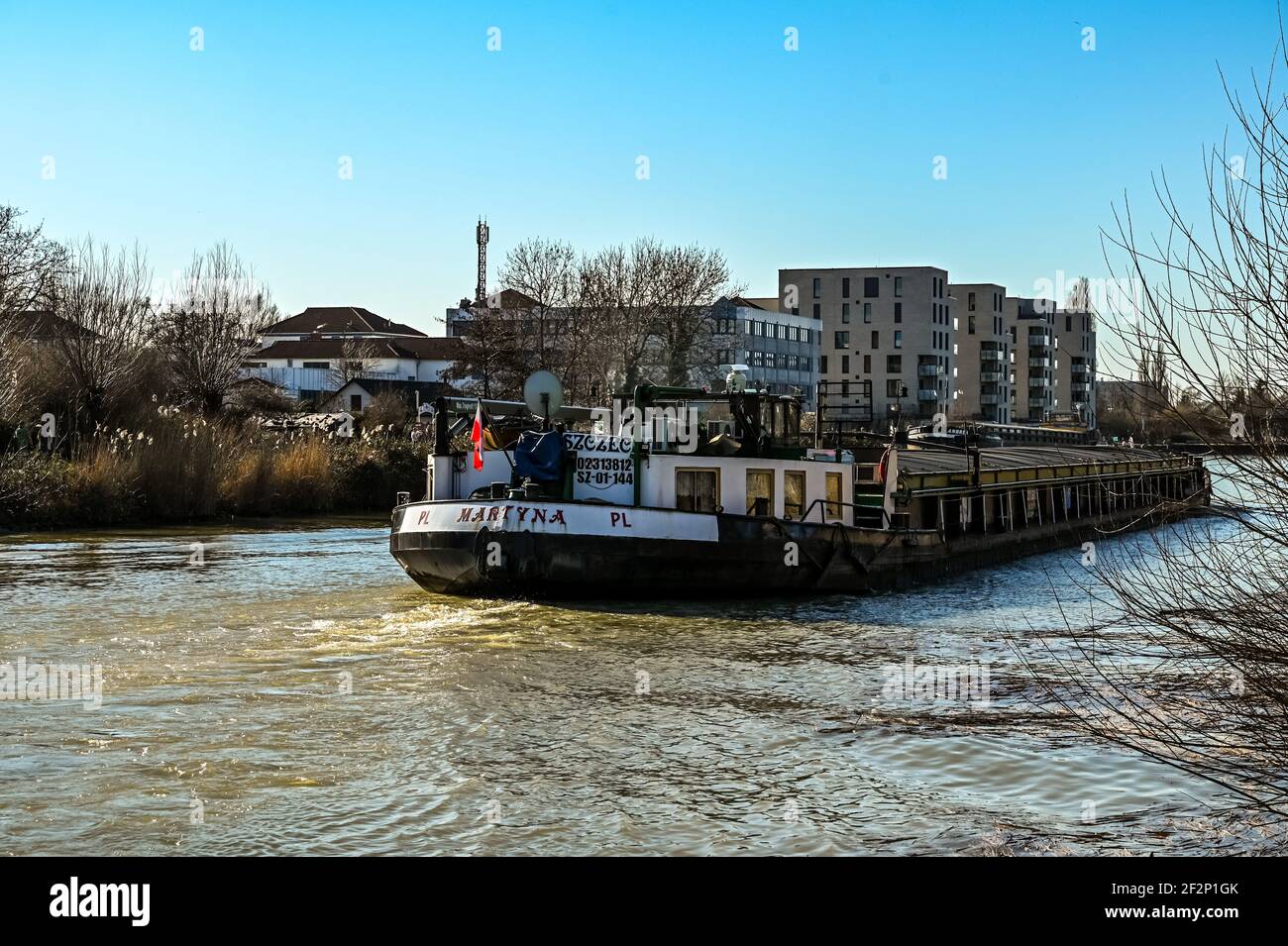 The Mittelland Canal in Hanover Stock Photo - Alamy