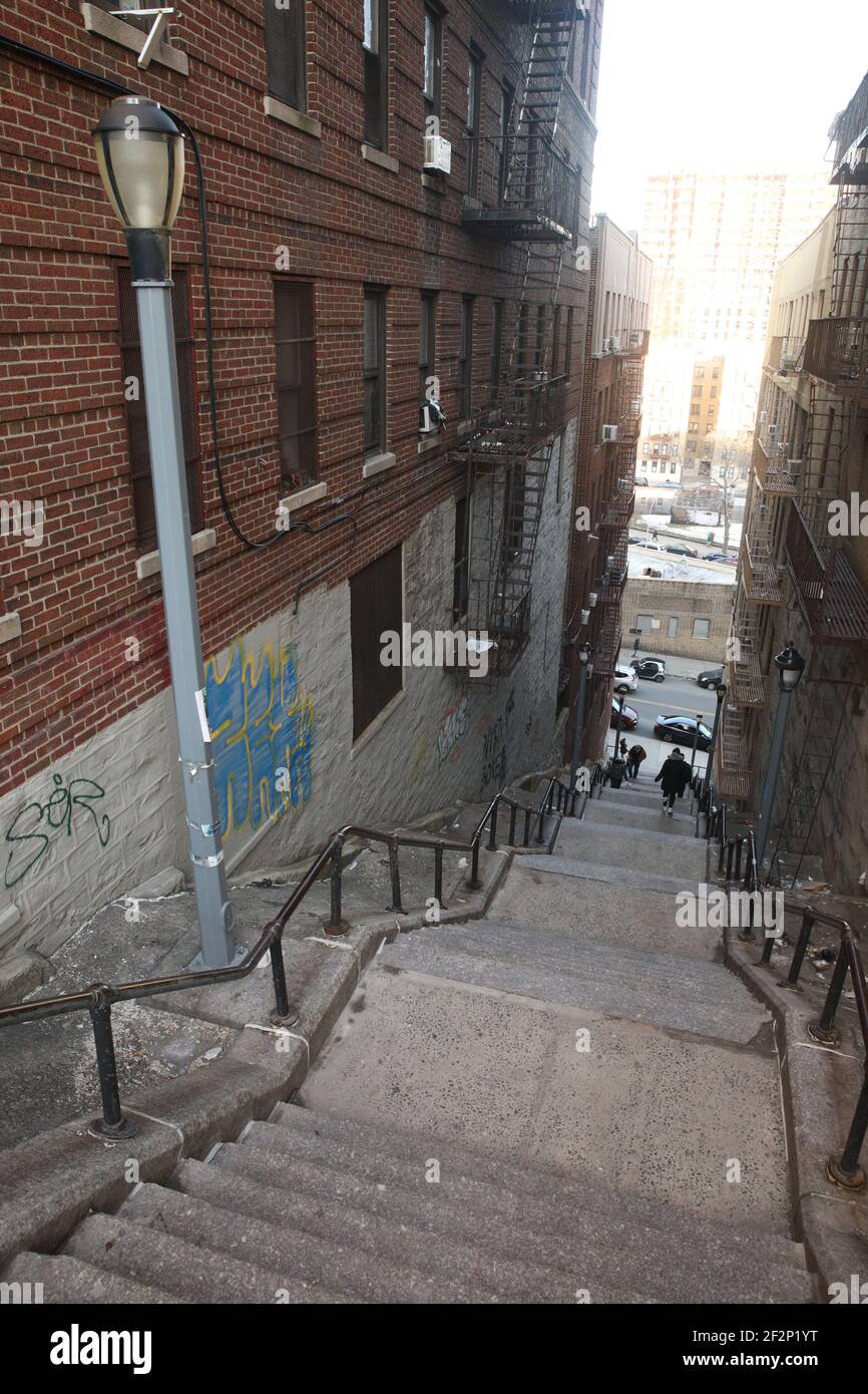 The ‘Joker Stairs’ in the Bronx Stock Photo - Alamy
